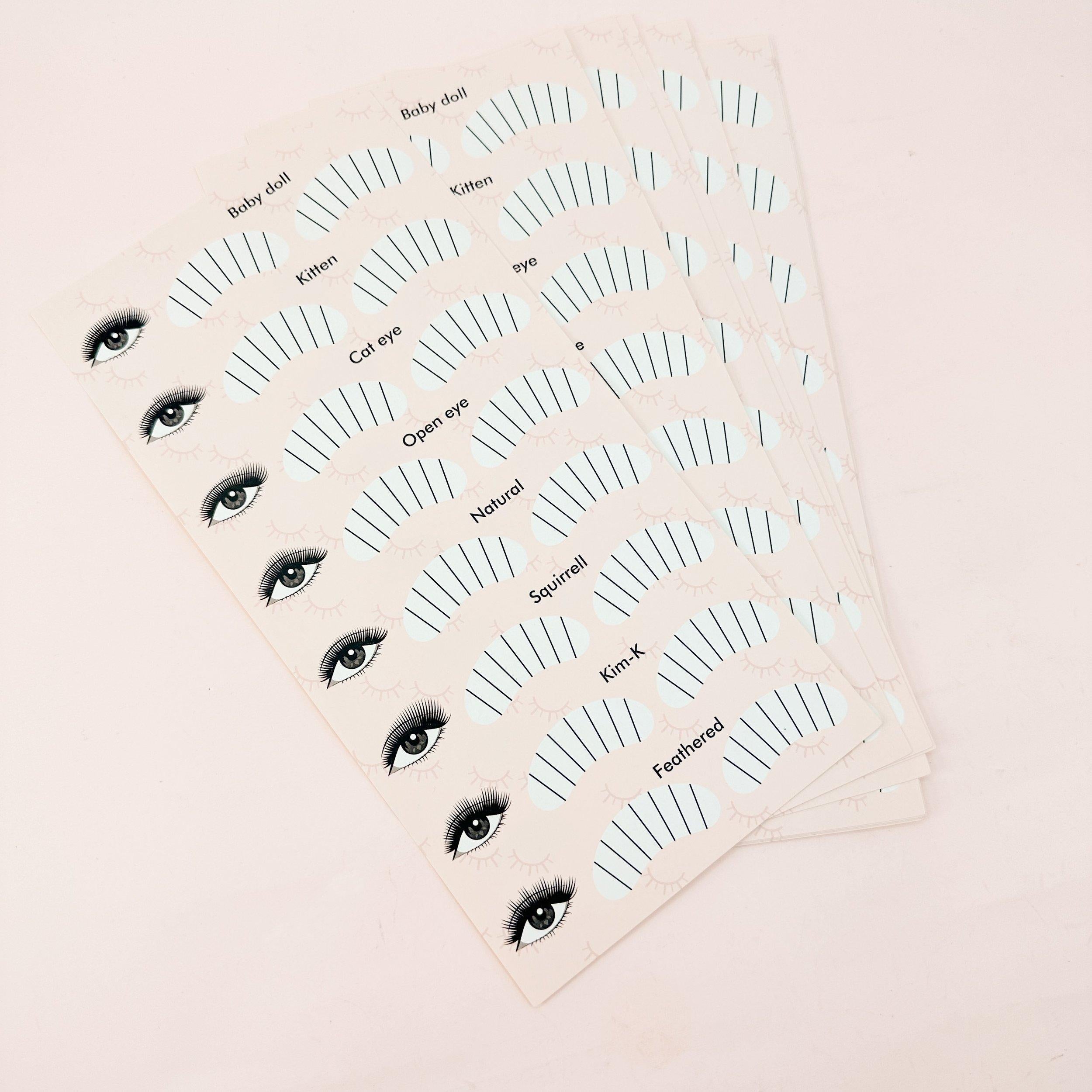 lash map sticker – elan beaute and supplies